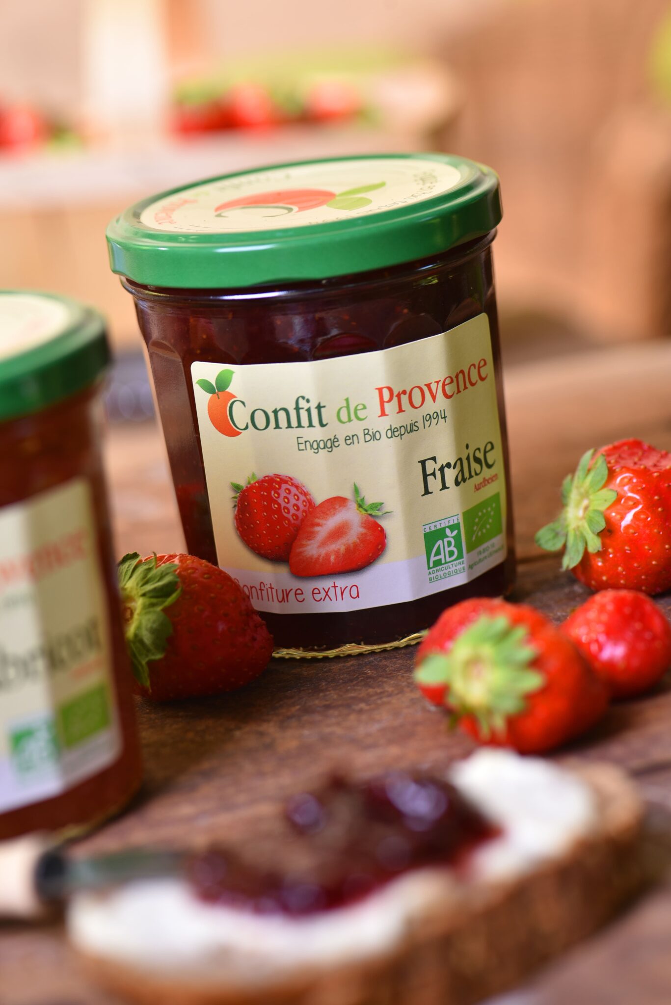 Fraise - Confiture Bio Extra 370g - Confit de Provence