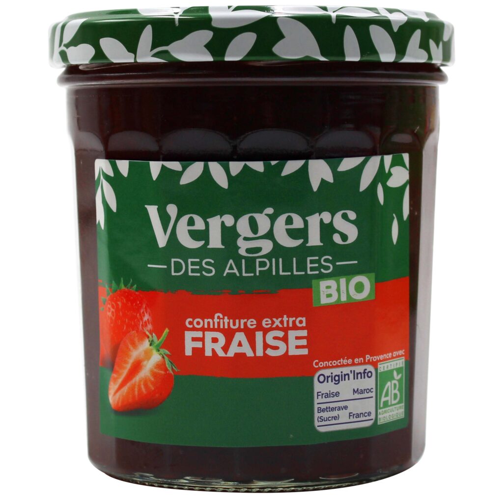 Fraise - Confiture Bio Extra 370g - Confit de Provence