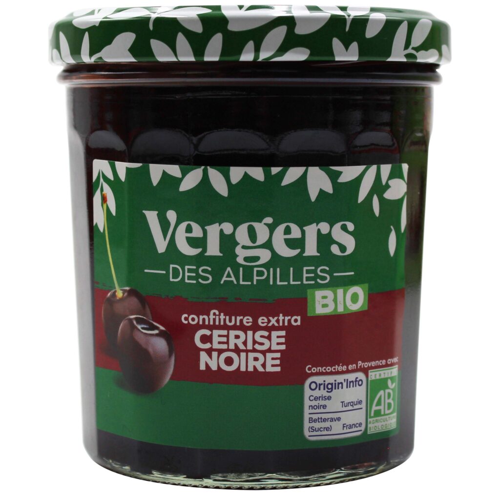 Cerise Noire - Confiture Bio Extra 370g - Confit de Provence