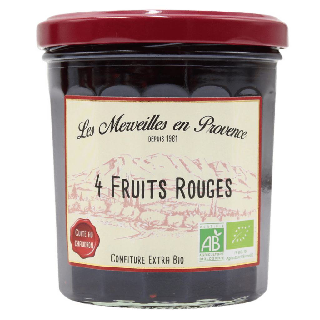 4 Fruits Rouges - Organic Extra Jam 370 g - Confit de Provence