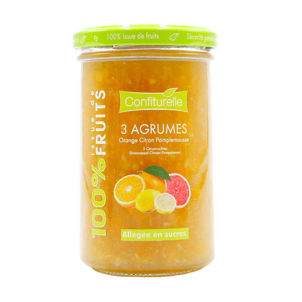 3 Agrumes - Préparation Allégée 100% issue de Fruits 290g - Confit de ...